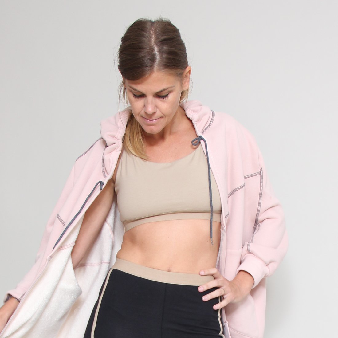 Lyon Organic Cotton Sports Bra in Moisture-wicking Zeugma® - Prancing ...