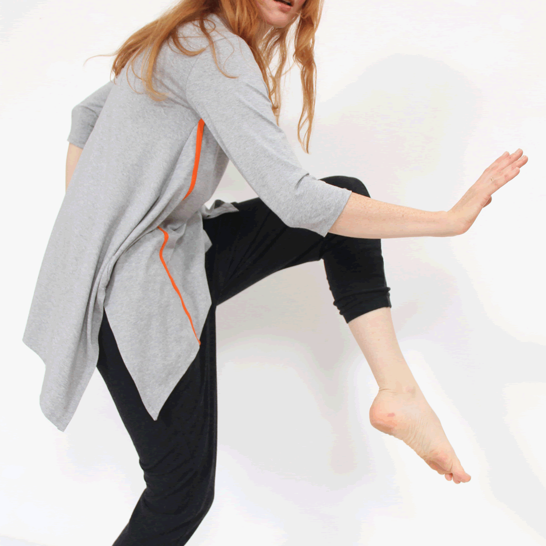 Kahurangi One Shoulder Printed Yoga Top - Star Pattern. Organic Cotton ...