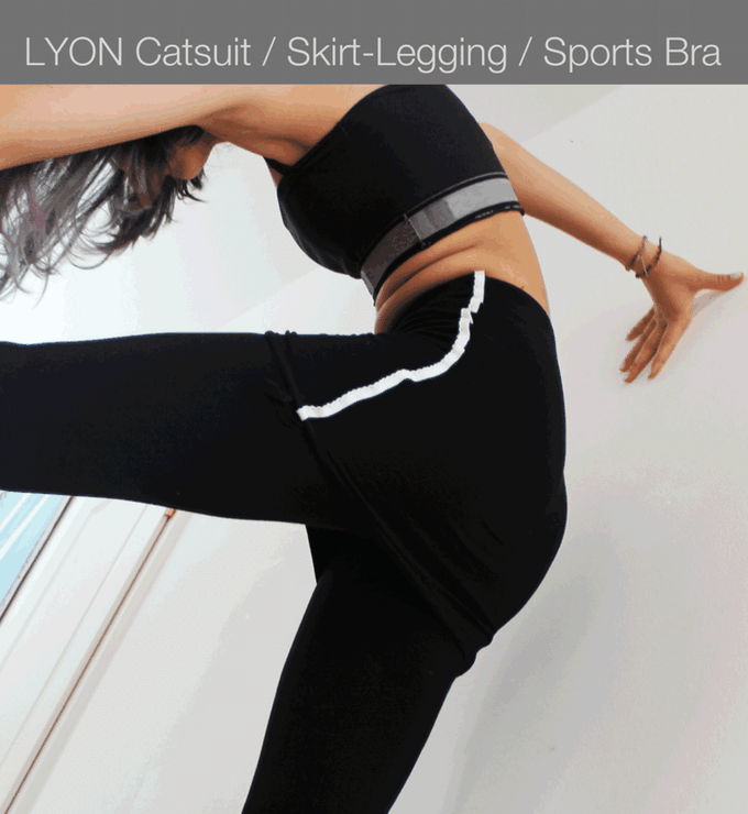 Lyon Organic Cotton Catsuit Skirt Legging Super Jumpsuit by Prancing ...