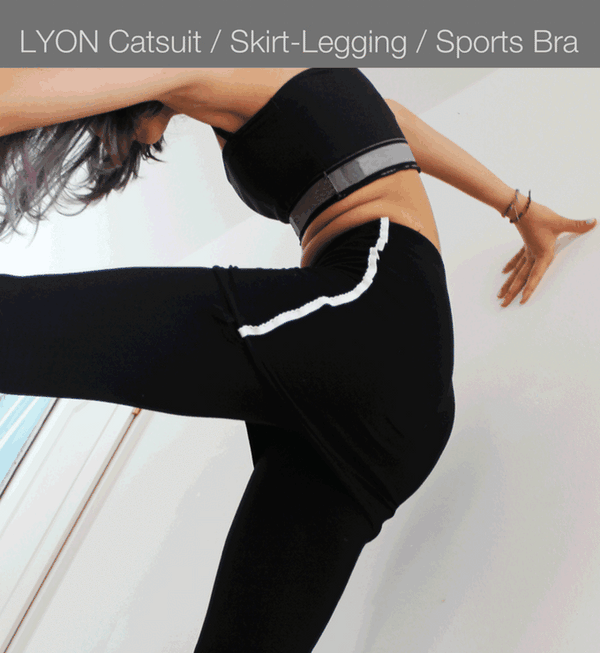 Lyon Organic Cotton Catsuit Skirt Legging Super Jumpsuit by Prancing ...